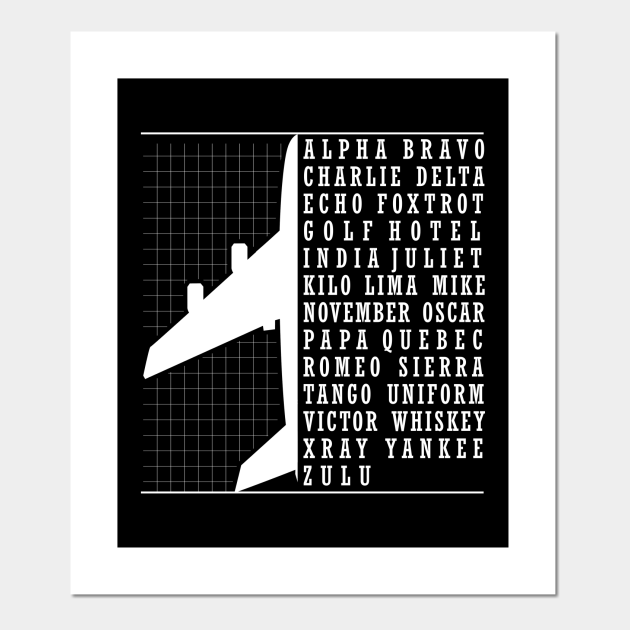 Phonetic Alphabet Airplane Pilot Flying Aviation Phonetic Alphabet